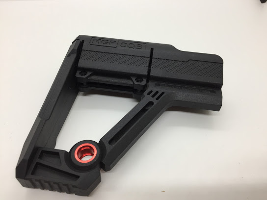 mgp cqb style butt stock for aeg gbb gel blaster m4 m16 ar15 hk416 etc ...
