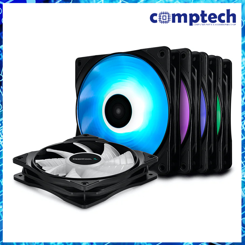 Deepcool RF 120 - 120mm RGB LED Fans, Hydro Bearing, 500-1500rpm PWM ...