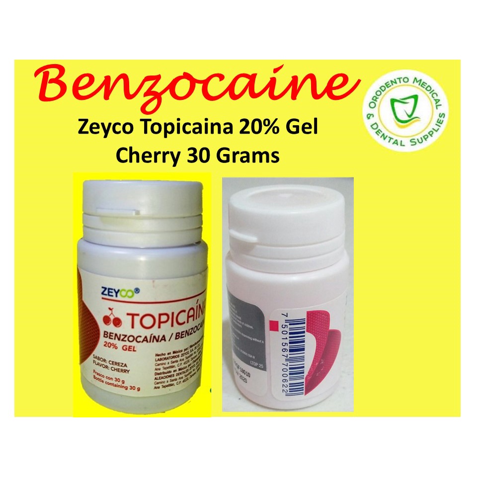 Zeyco Benzocaine Topicaina Gel Strawberry Mint and Cherry 30 Grams ...