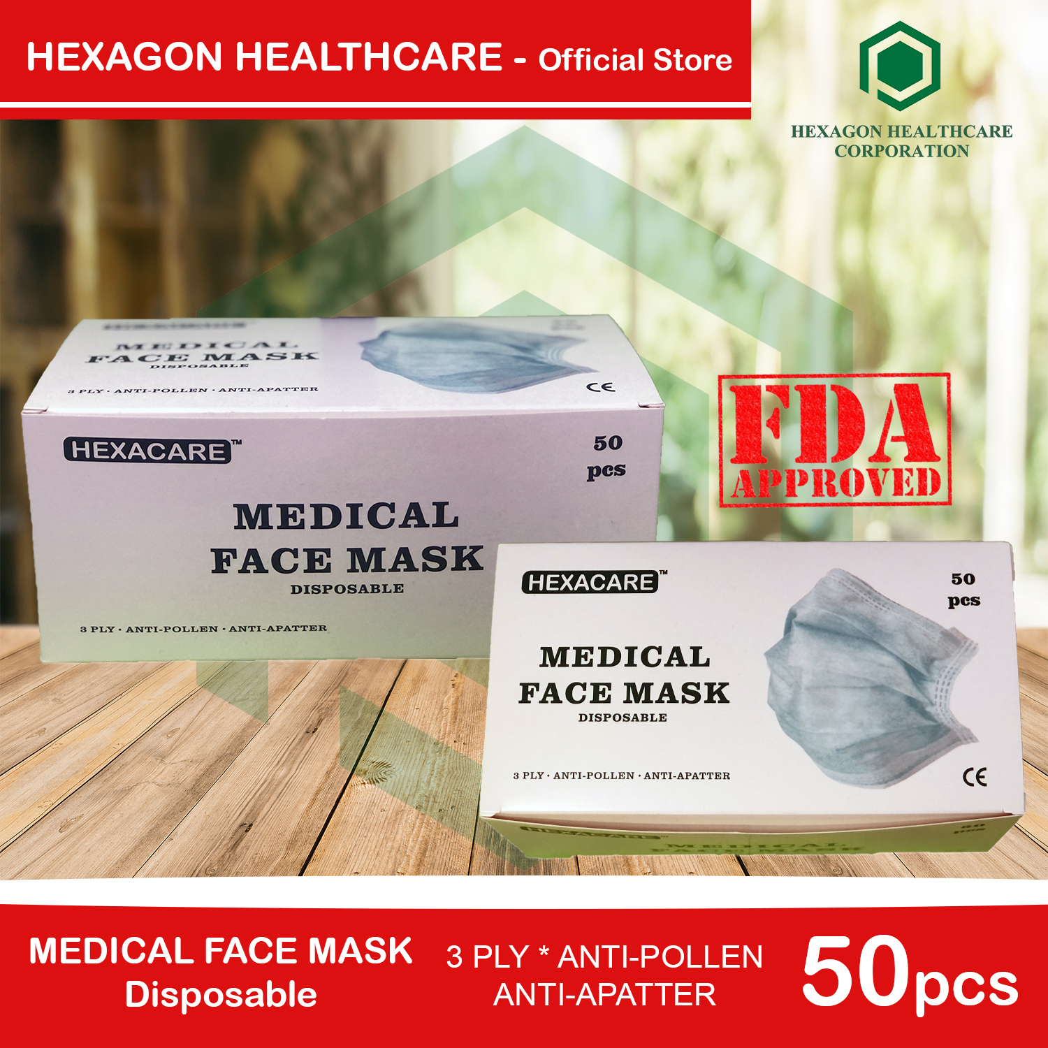 DFM01L - Disposable (HEXACARE) Face Mask | Lazada PH