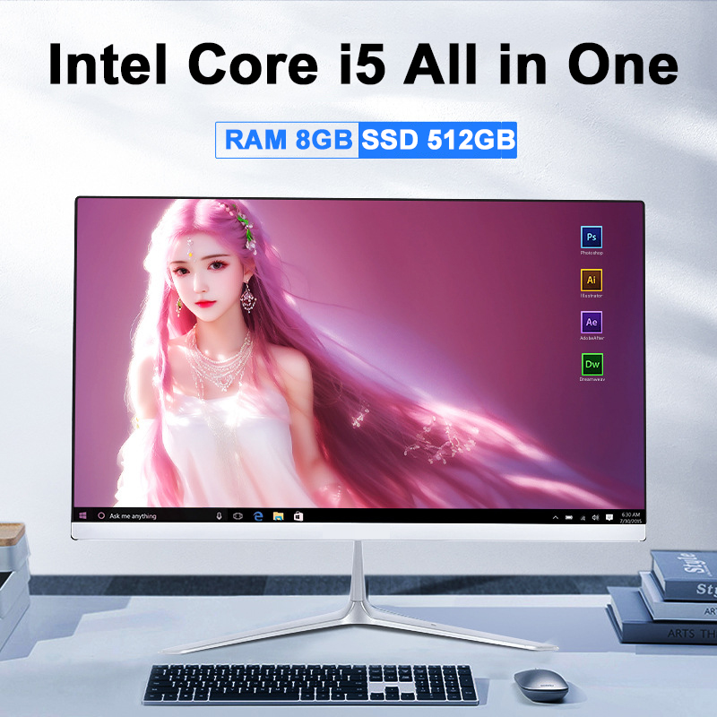 All in One Computer Full Set PC Intel Core i5 / i7 RAM 16GB SSD 512GB ...