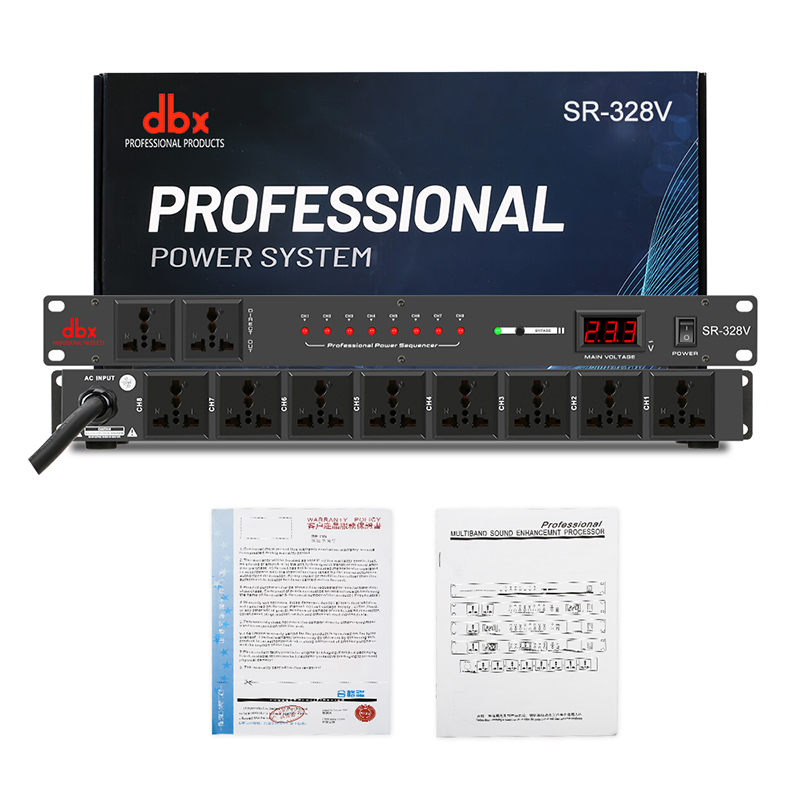 DBX Power Manager SR-328/SR-328V 8 Channel 40A Power Controller Audio ...
