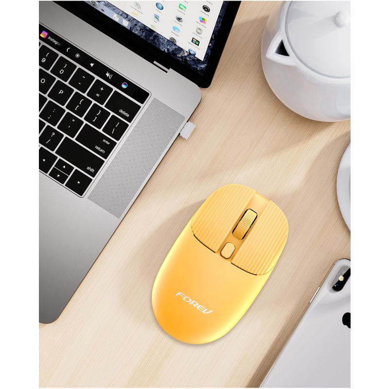 Firewolf Ergonomic Design 4 Keys 1600 DPI 2.4G Wireless Mouse Cute Mice ...