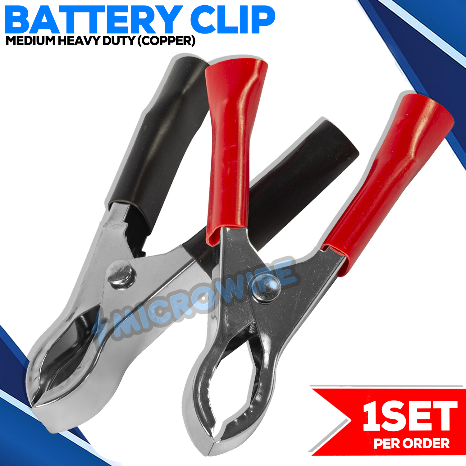 Copper Clad Insulated Battery Clip/Clamp Medium (PER SET) | Lazada PH