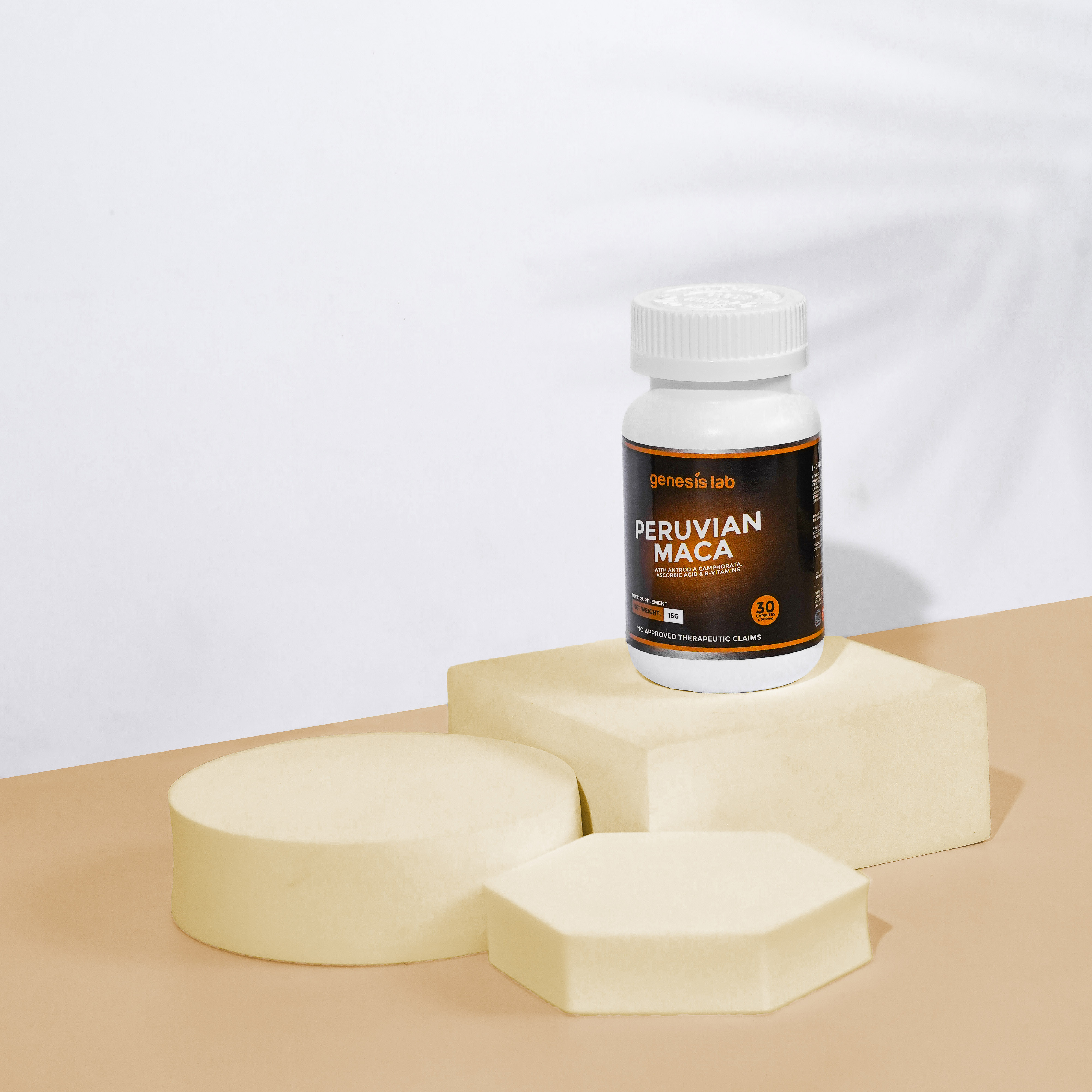 Genesis Lab Peruvian Maca - 1 Bottle (30 Capsules) For Unstoppable Energy, Endurance, and Focus ...