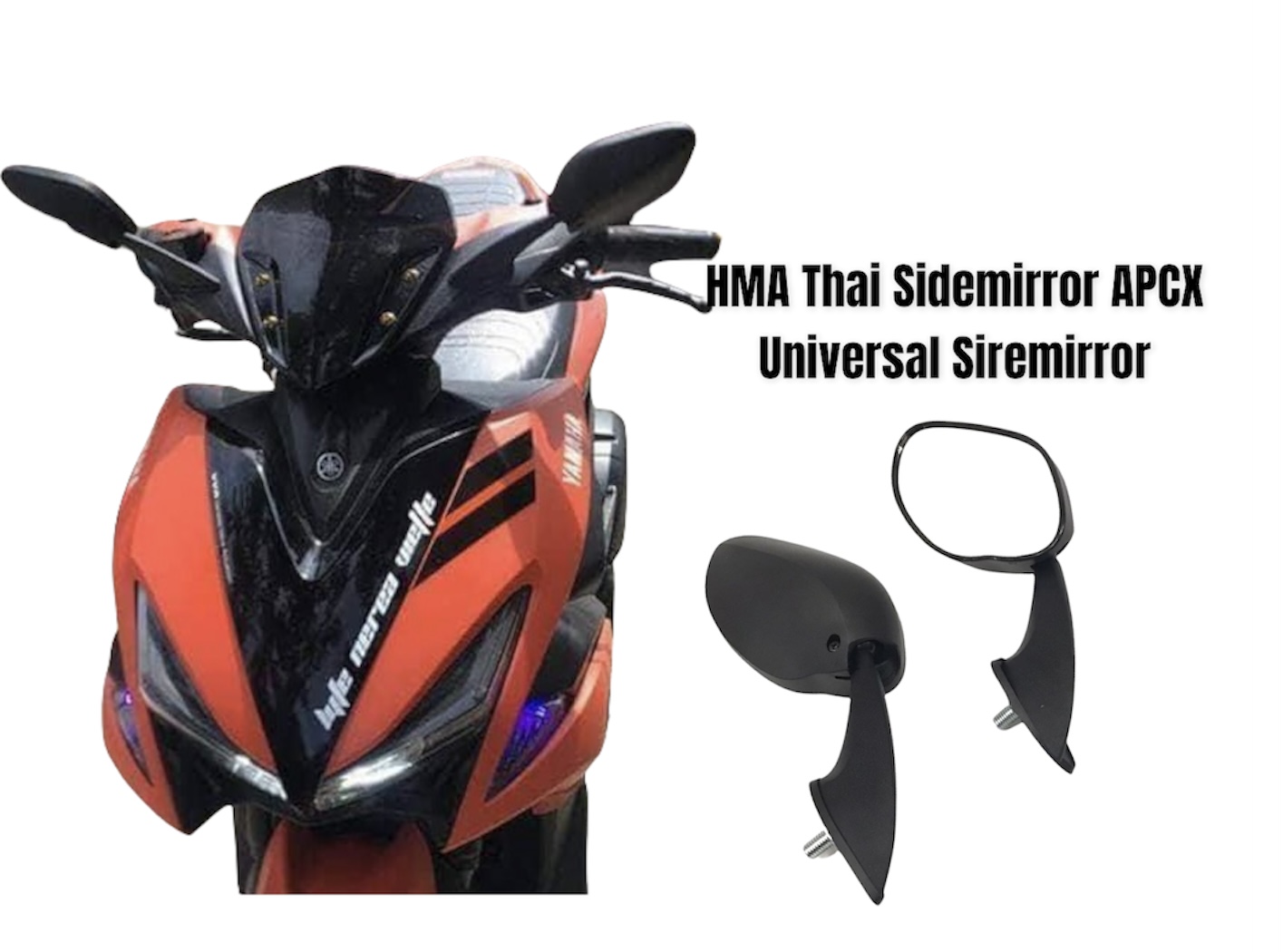 DEN HMA Thai Sidemirror V1 for NMAX XMAX AEROX ADV PCX CLICK NMAX V2 ...