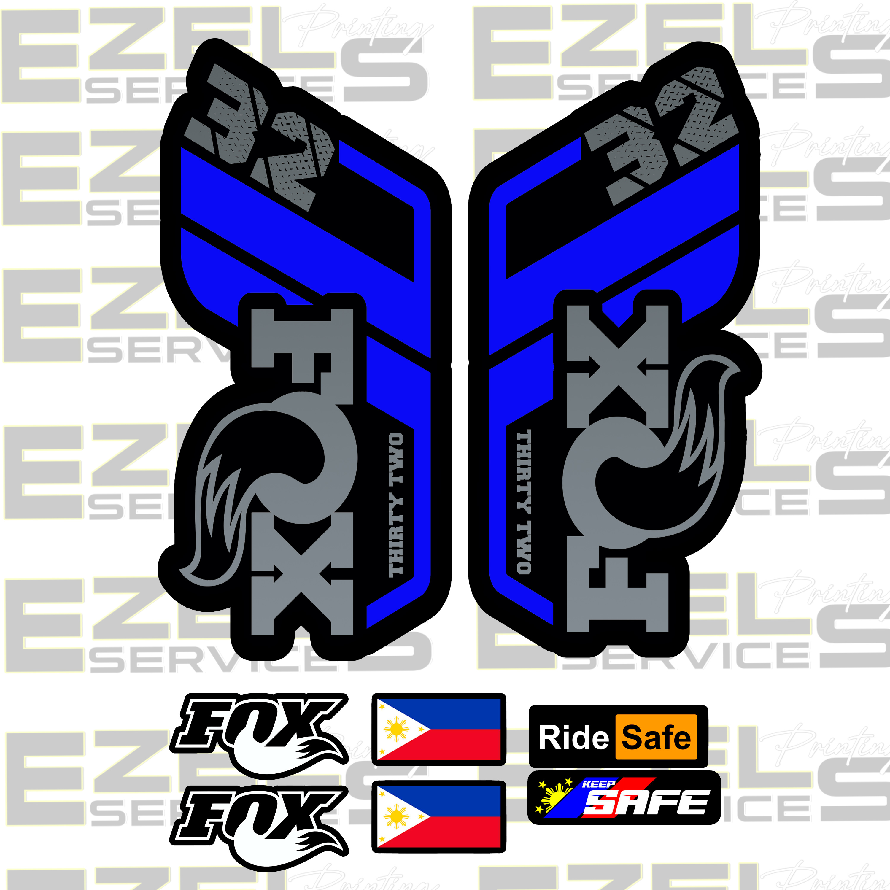FOX 32-34-36 FORK DECALS STICKER for bike HIGH QUALITY | Lazada PH
