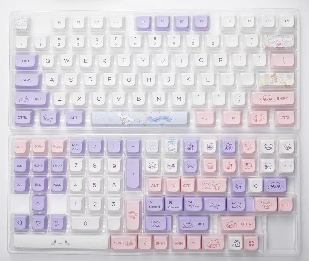 Cinnamerell Dog Keycaps Set 140Keys XDA Profile PBT Compatible Gateron ...