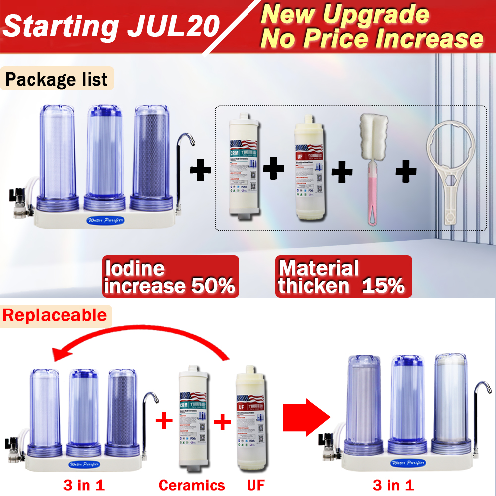 Ceramic Ultrafiltration 3-Stage Water Purifier 3in1 Water Purifier ...