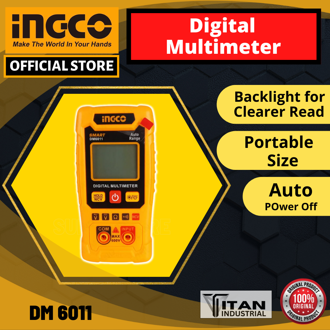 INGCO Multitester Multimeter Digital DM 6011 • Tm ss | Lazada PH