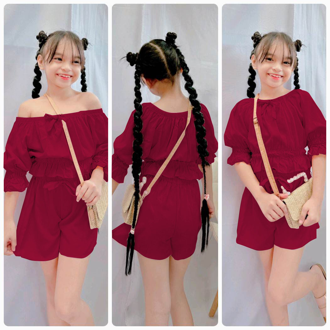 MCS Melody Alangan Terno Sets LOngsleevel Top And Short For KIds 6-12 ...