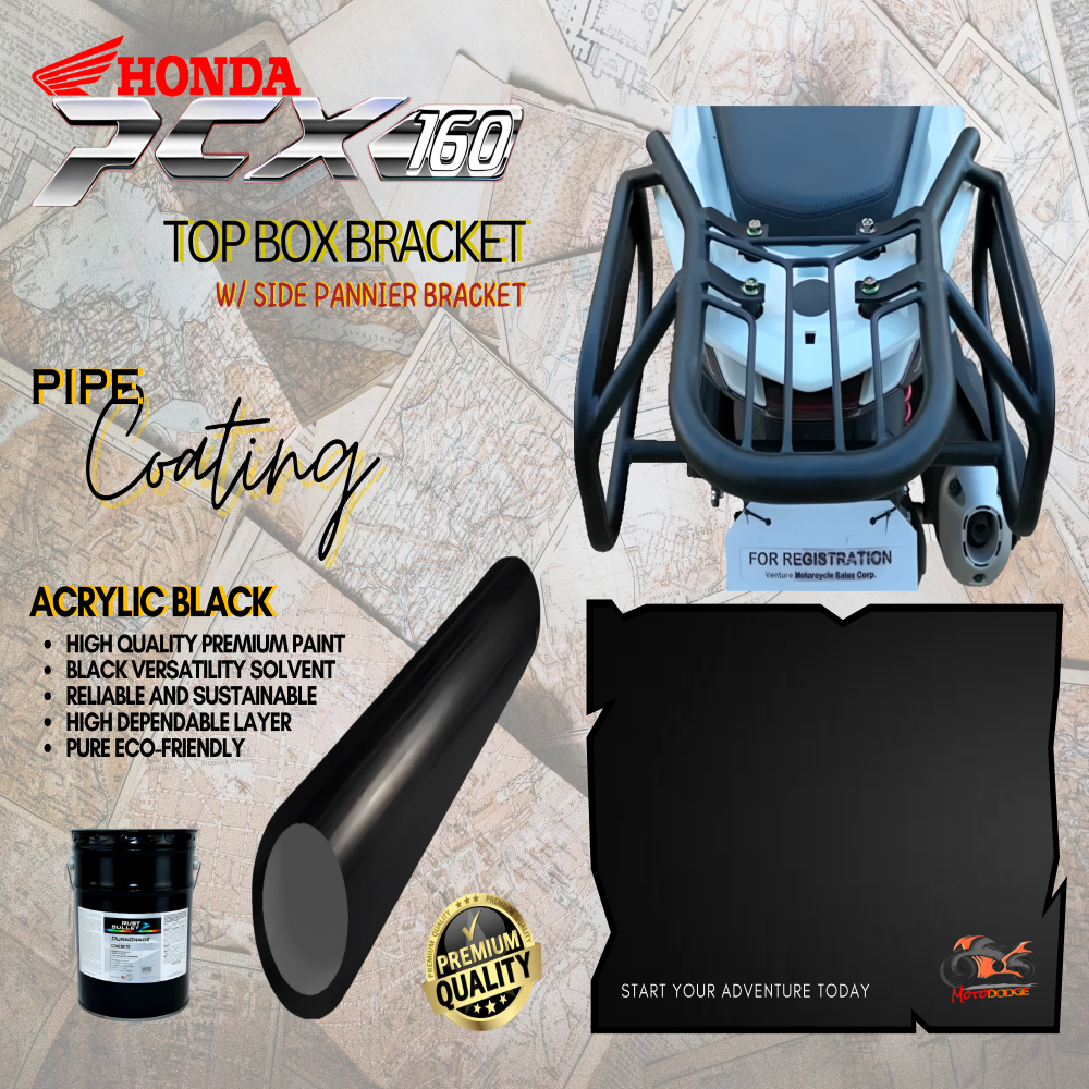 HONDA PCX 160 - MOTODODGE SUPER HEAVY DUTY TOP BOX BRACKET w/ SIDE ...