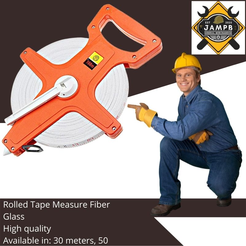Tape Measure Fiber Glass Metro Rolled 100m, 50m, 30m 1pc Heavy Duty ...