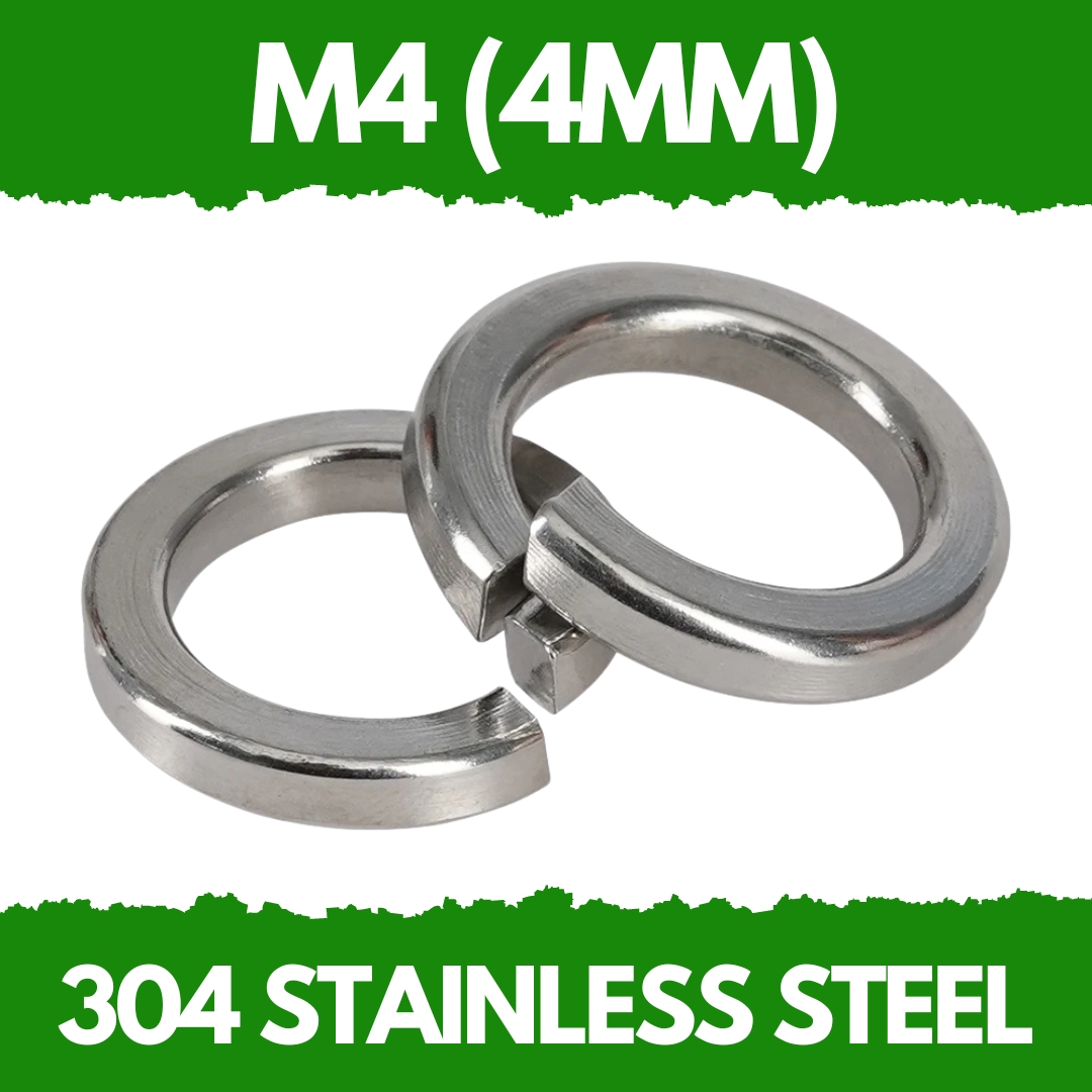 (50 PCS) Lock Washer 304 Stainless Steel M3 M4 M5 M6 M8 M10 M12 M14 ...
