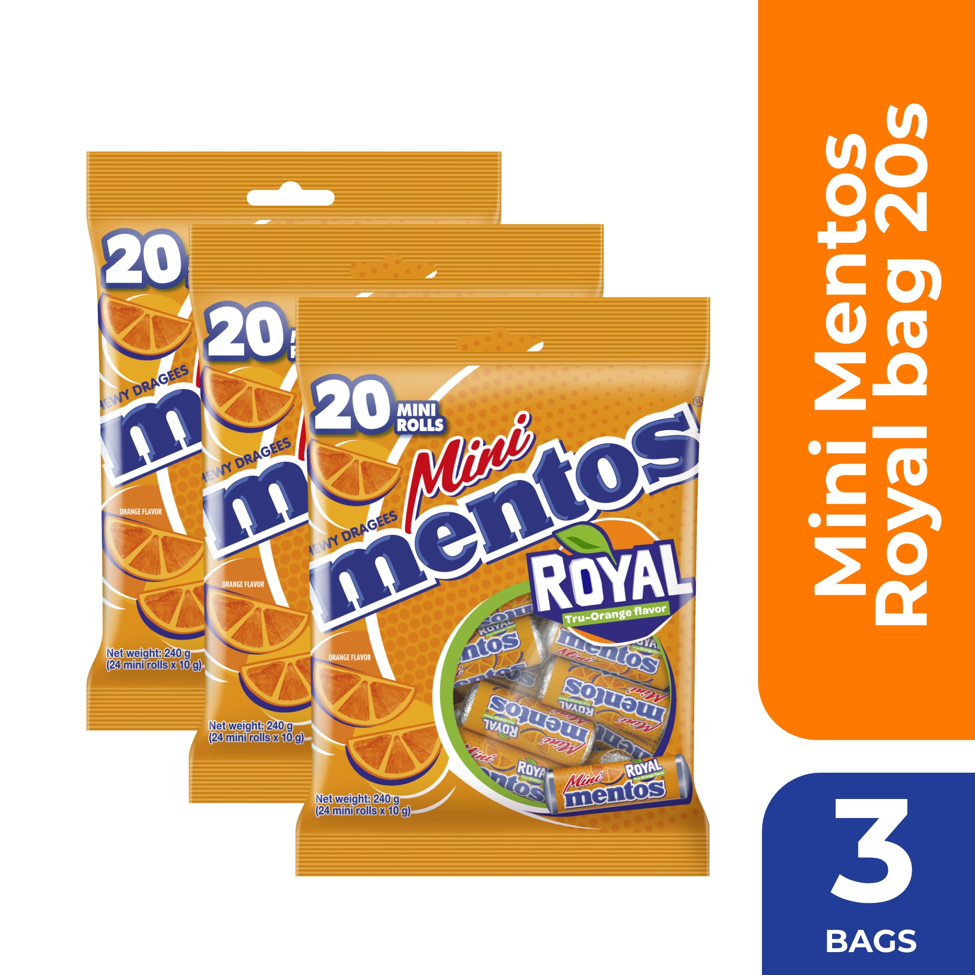 Mini Mentos Royal 20s - 3 bags | Lazada PH