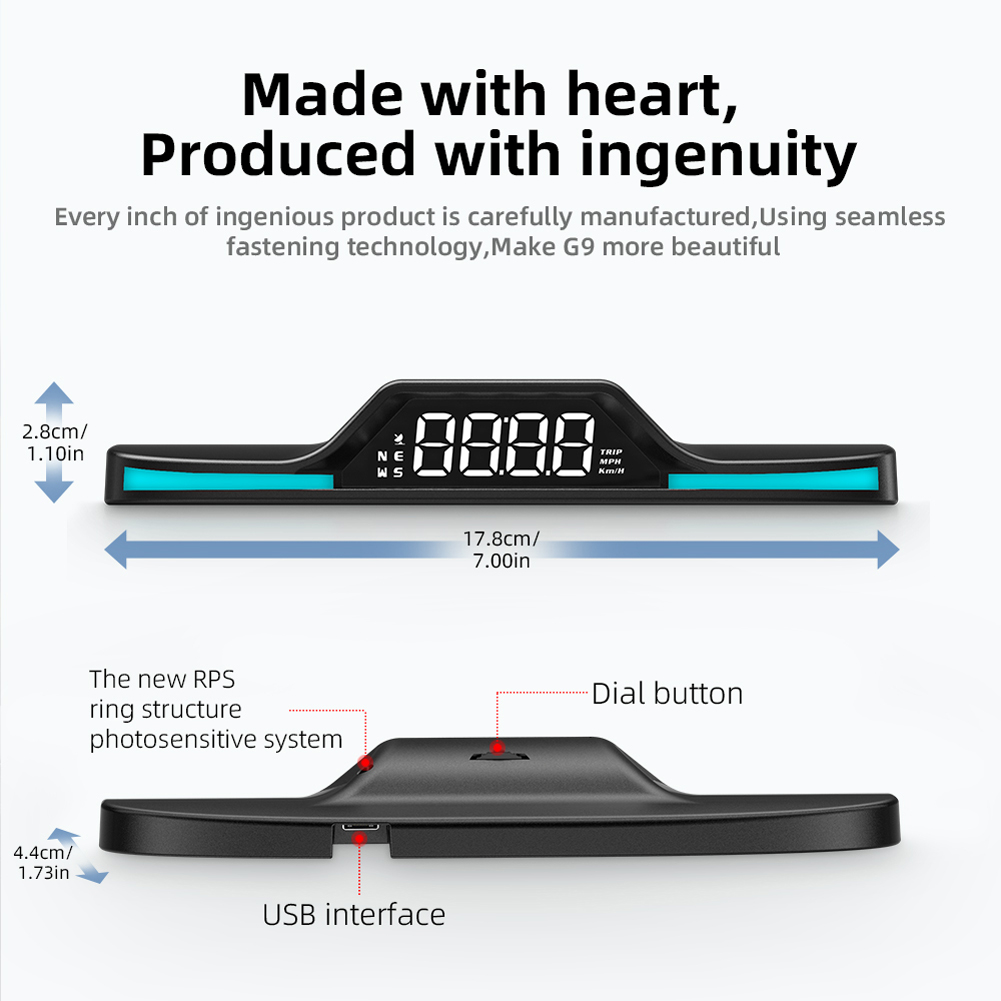 Digital HUD LED Display Electronic Head Up Display Security Alarm ...