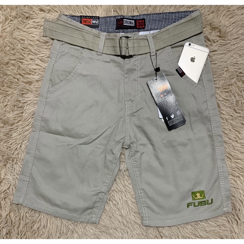 Fubu 4 pocket shorts for men wbelt | Lazada PH