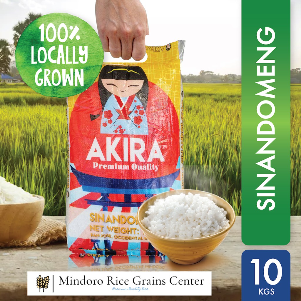 10kg Akira Premium Well Milled Sinandomeng Rice | 100% Local Rice from ...