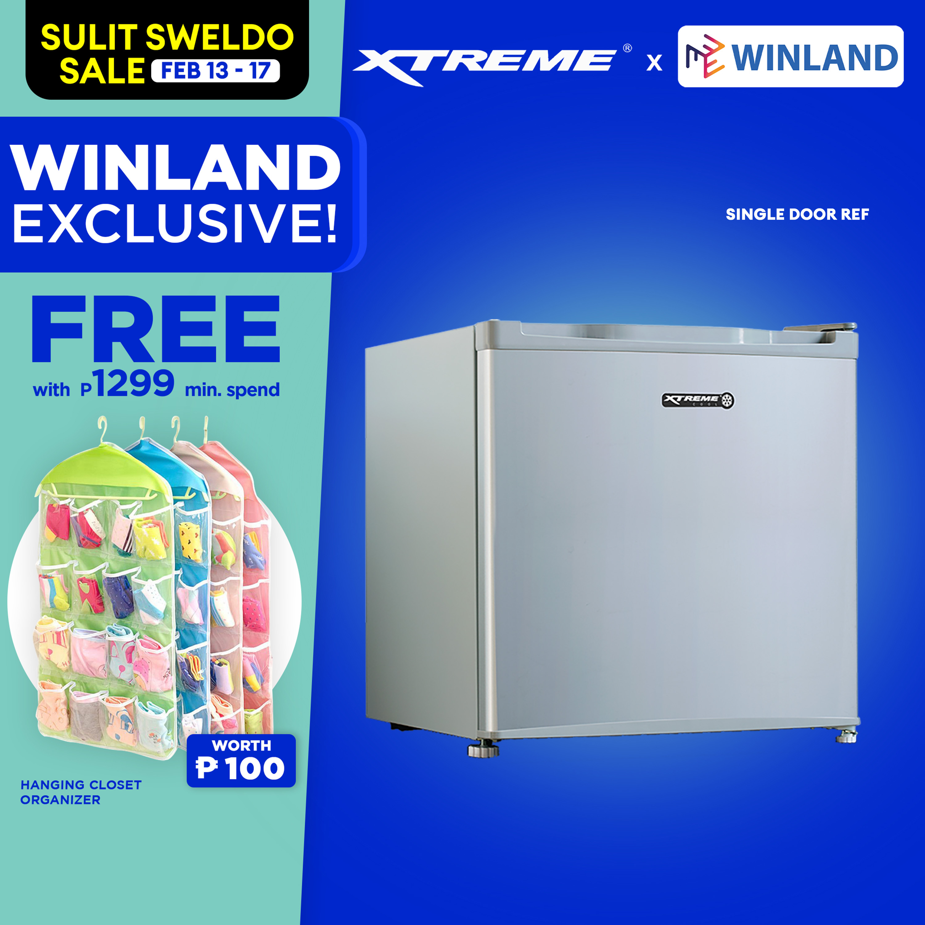XTREME HOME by Winland COOL 1.8cu ft. Single Door Refrigerator Non ...