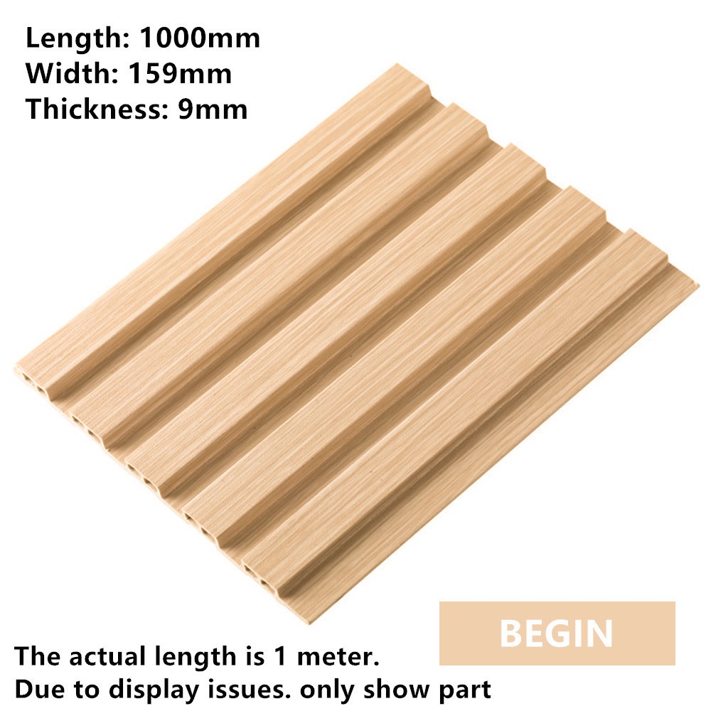 Fluted Wall Panel Wood Wallpaper Sticker Waterproof Grille Design ...