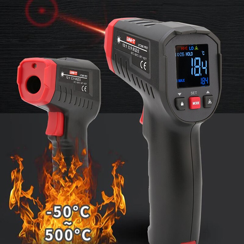 UNI-T Digital thermometer UT306 PRO Infrared Thermometer contactless ...