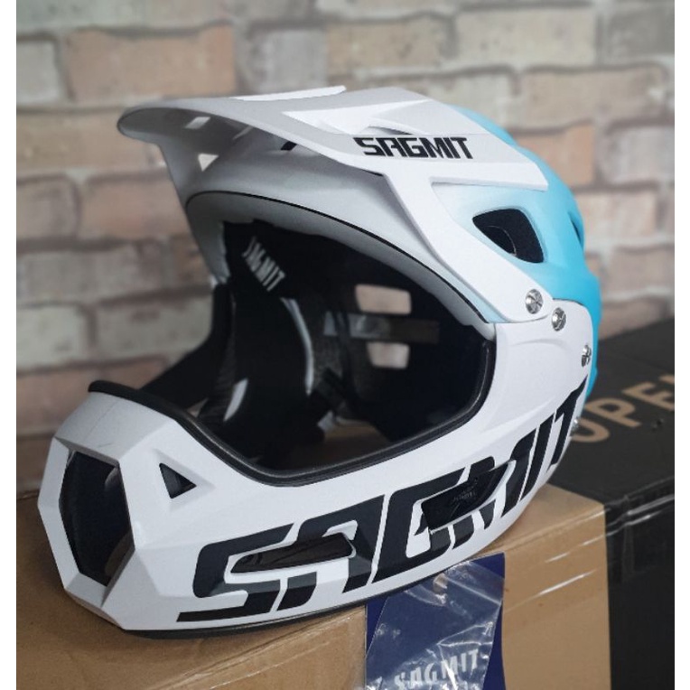 bike helmet New Sagmit Full face MTB helmet ( removable lower chin ...