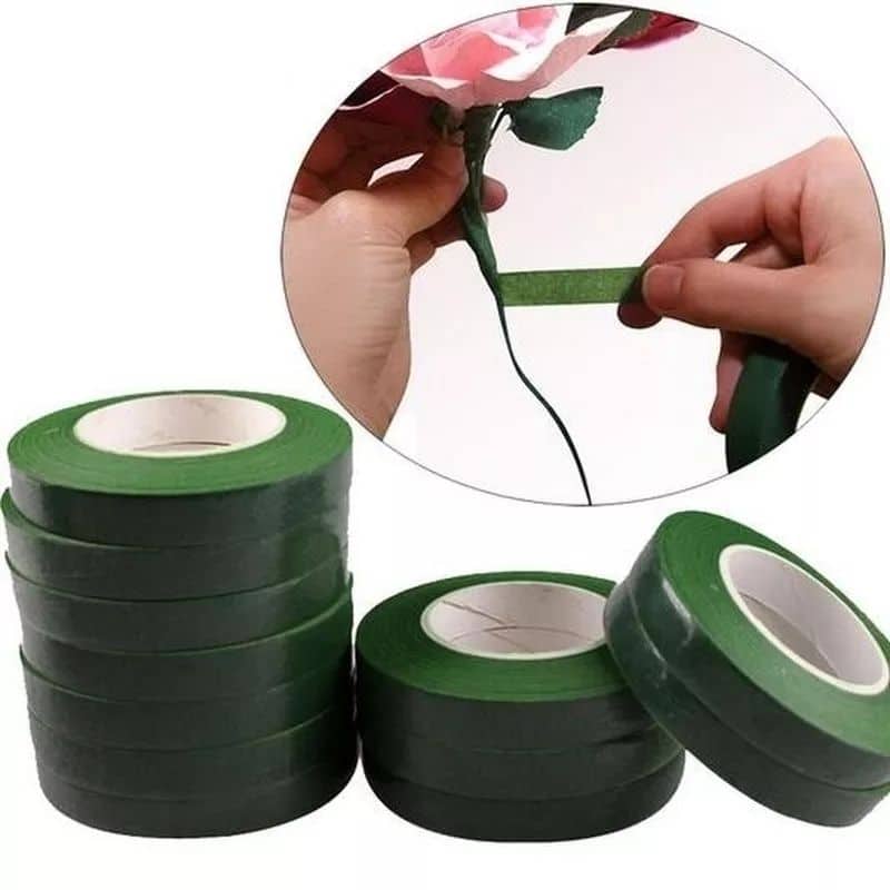 FLORAL TAPE SELF-ADHESIVE GREEN PAPER TYPE FLORIST ELASTIC | Lazada PH