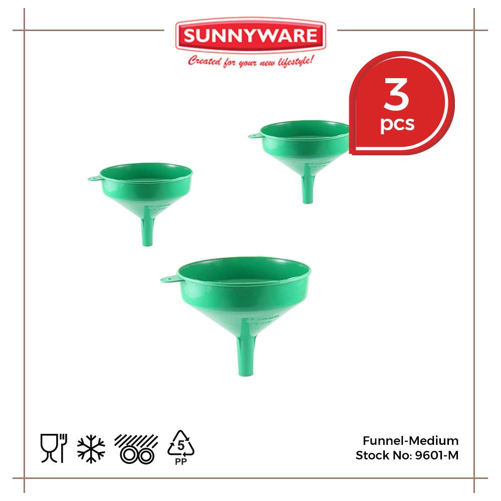 3pcs set Funnel-Medium Funnel-Small [ Sunnyware 9601-M ] | Lazada PH