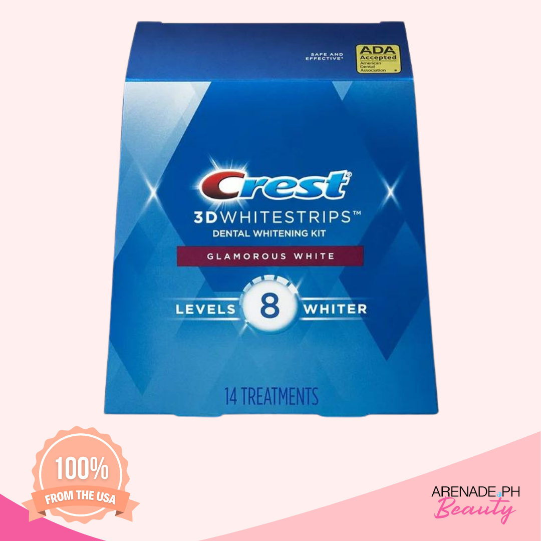 Crest 3D White Glamorous Whitestrips 28 Strips, 14 Treatments ...