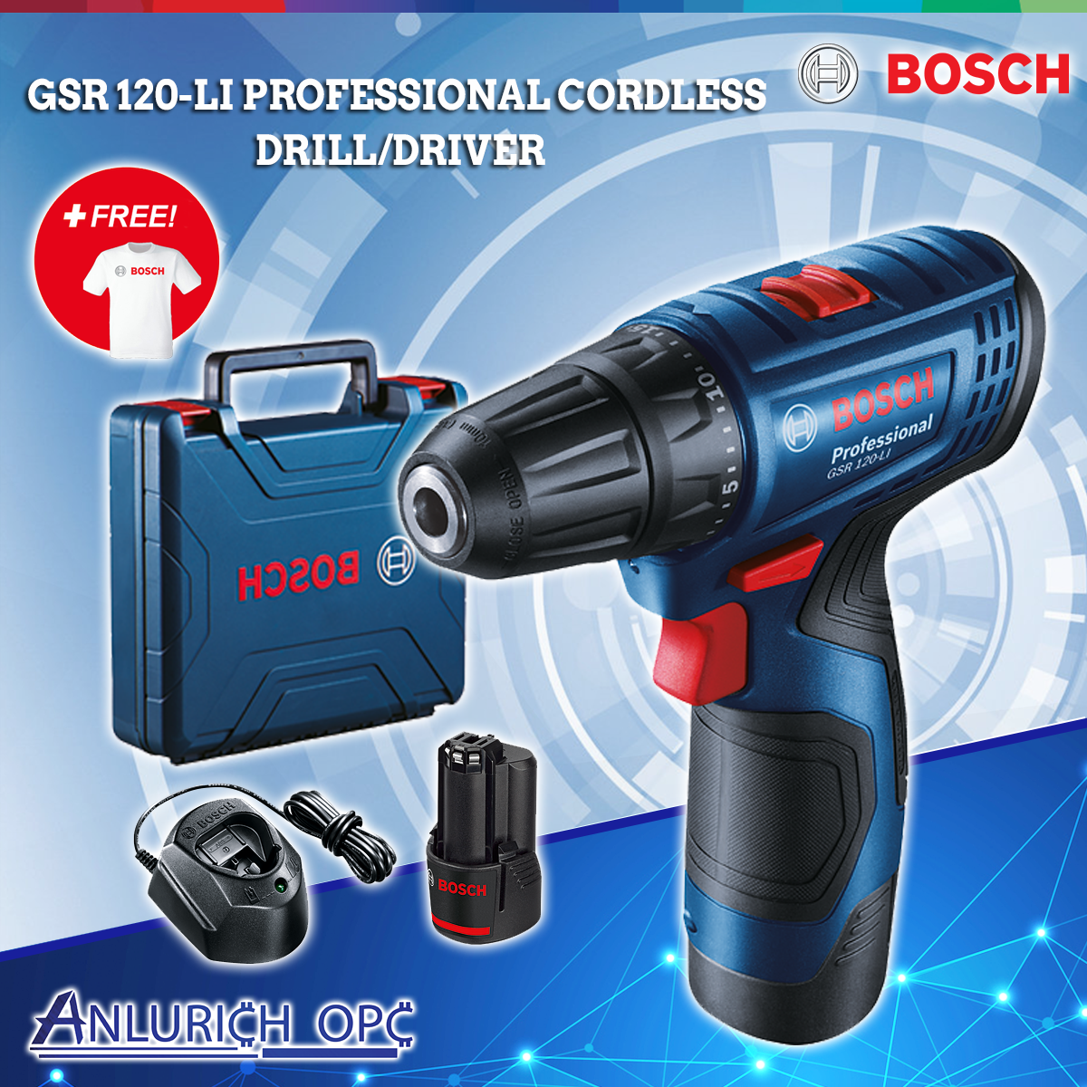 GSR 120-LI PROFESSIONAL CORDLESS DRILL/DRIVER | Lazada PH