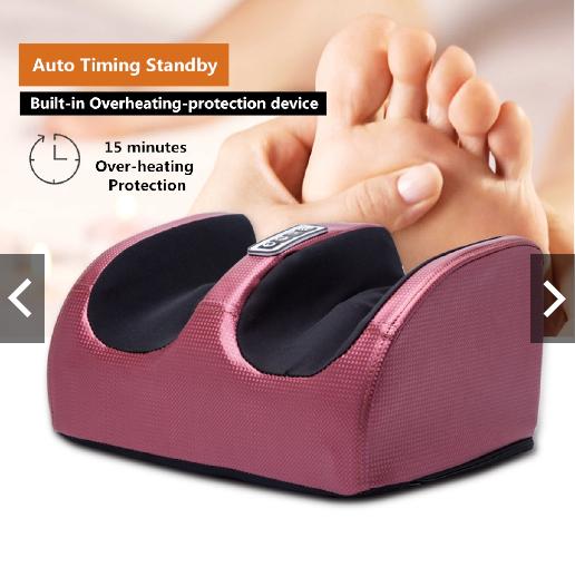 Electric Shiatsu Kneading Foot Calf Leg Plantar Massager Rolling ...