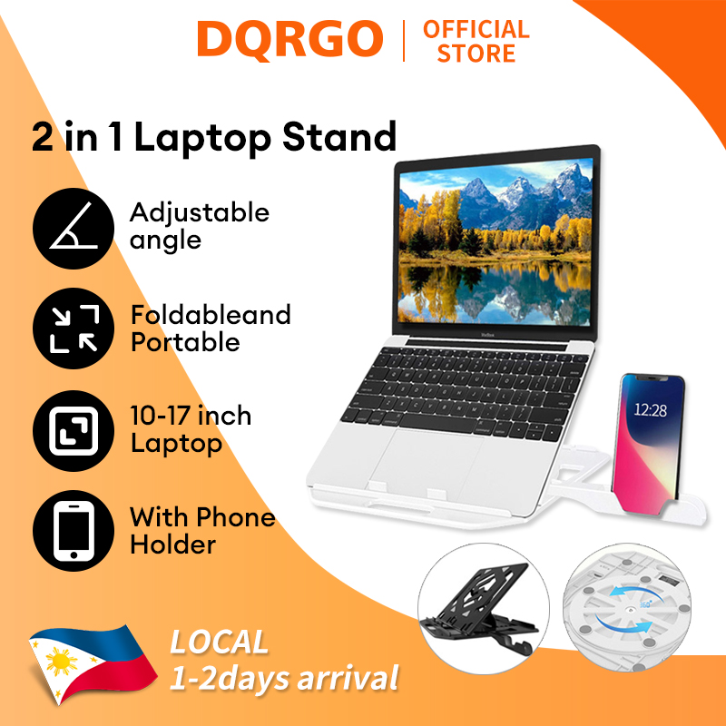 DQRGO (PH Stock) Laptop Stand for 10-17inches Portable Laptop MacBook ...