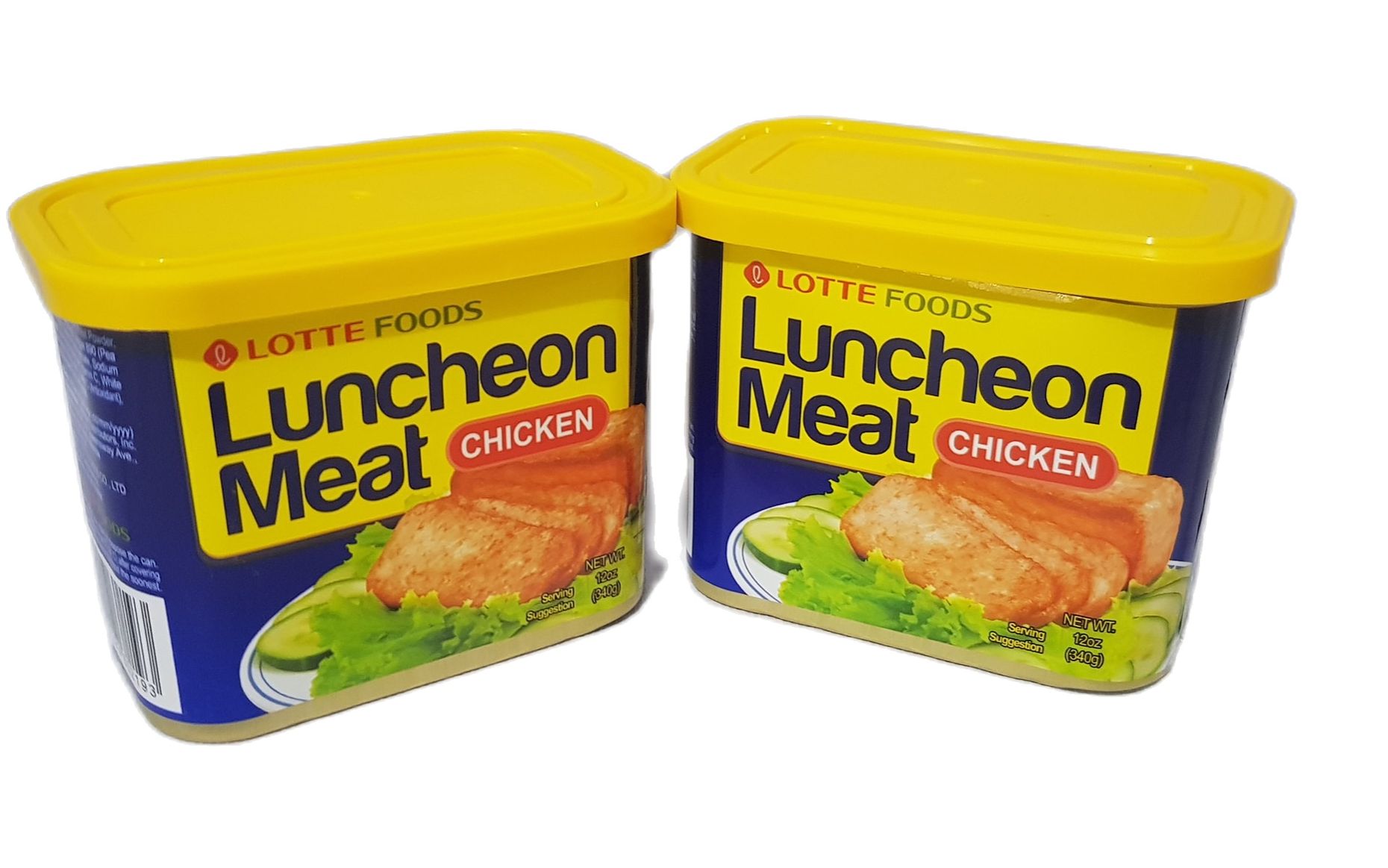 Lotte Foods - LUNCHEON MEAT - Chicken Flavor (pack of 2 pieces x 340 ...