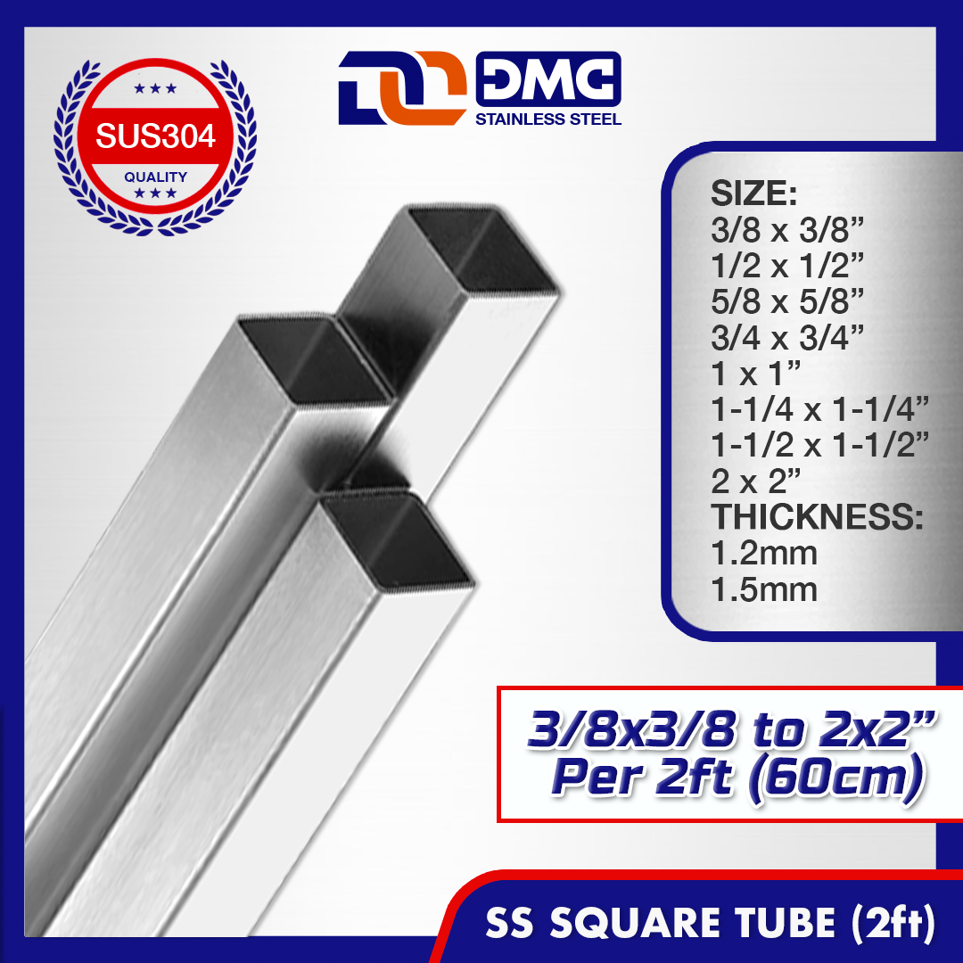 2FT Stainless Square Tube Stainless Tubular Stainless Tube Square ...