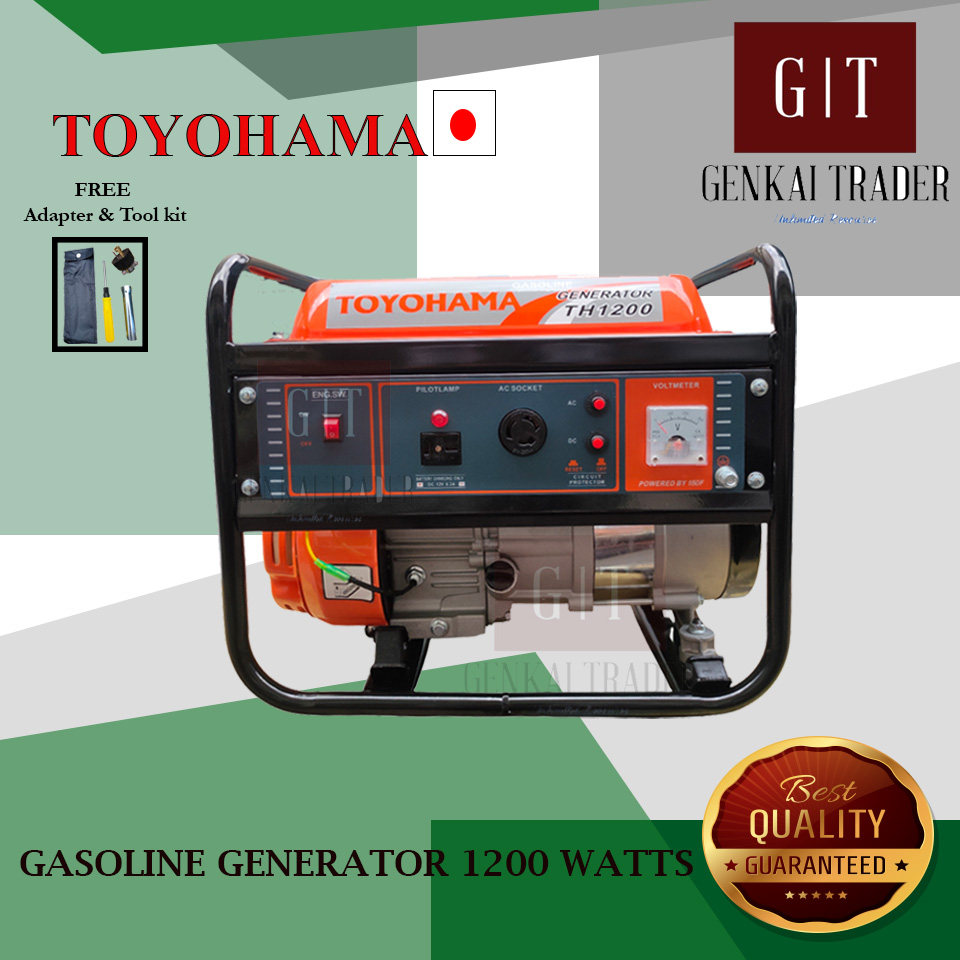 Toyohama Japan Gasoline Generator 1200 watts | Lazada PH