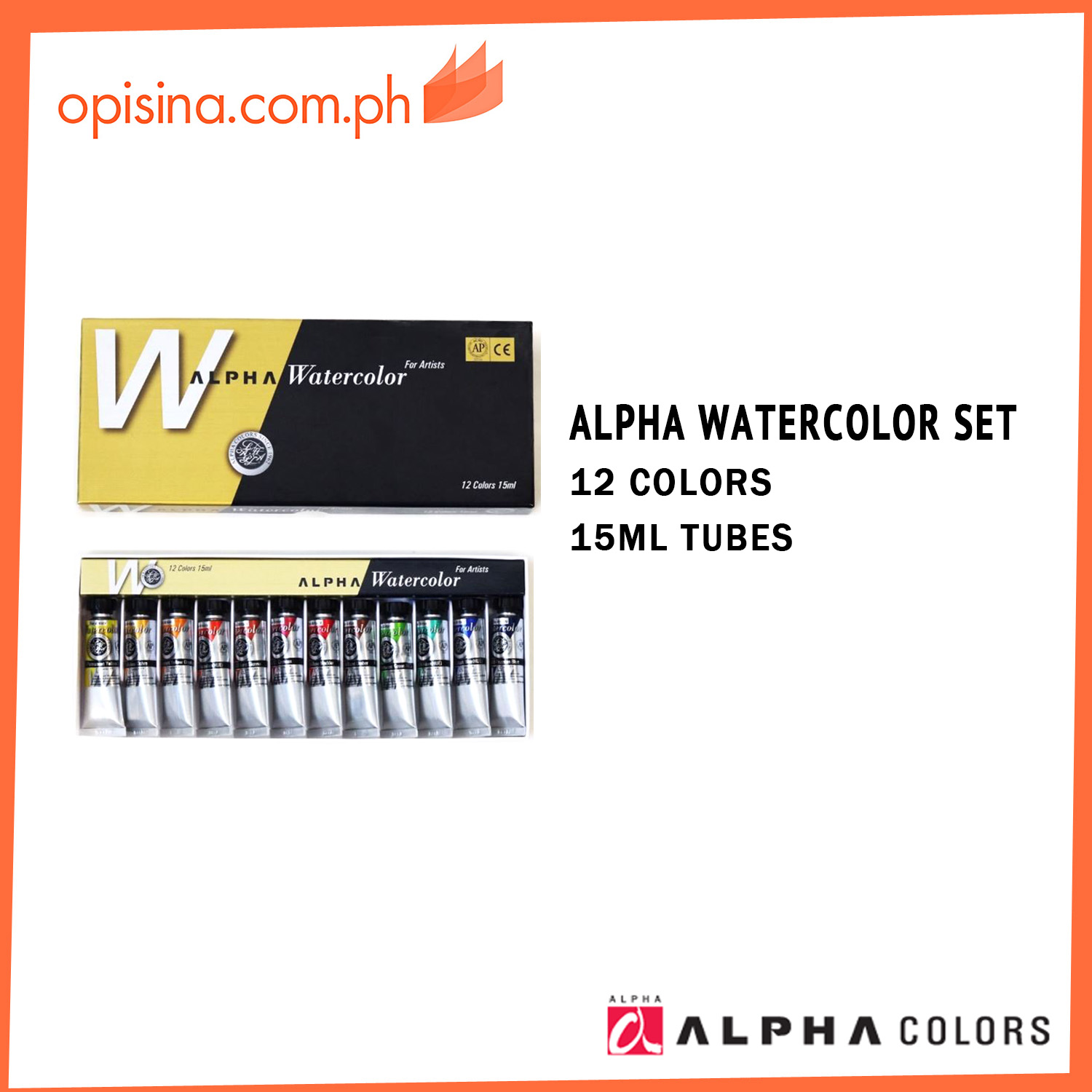 ALPHA WATERCOLOR (12 COLOR SET) | Lazada PH