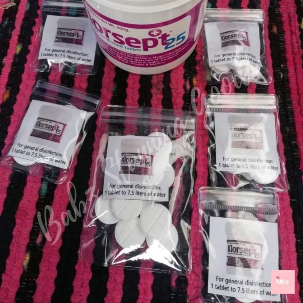 KLORSEPT DISINFECTANT TABLET safe to use suitable for cleaning ...