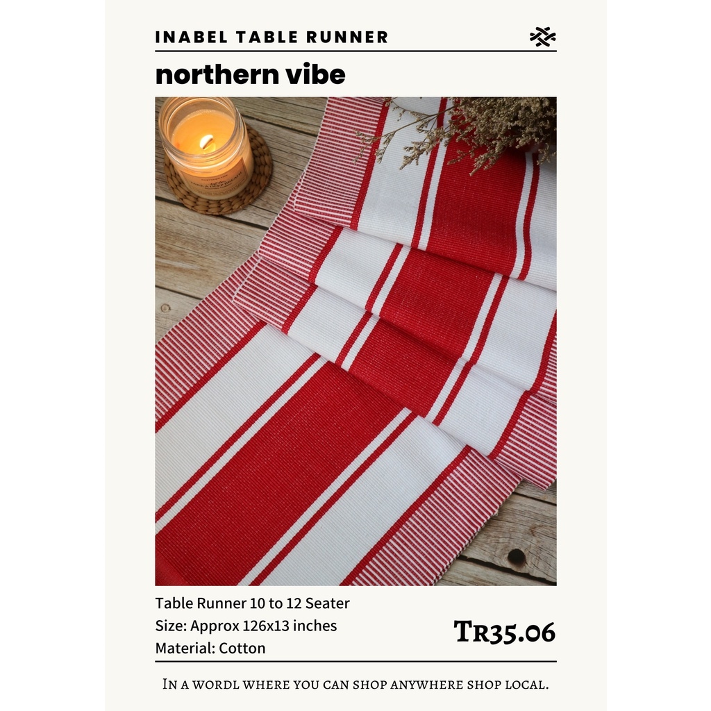 Omegay Inabel Table Runner 10 to 12 Seater (L126xW13inches) - Pride of ...