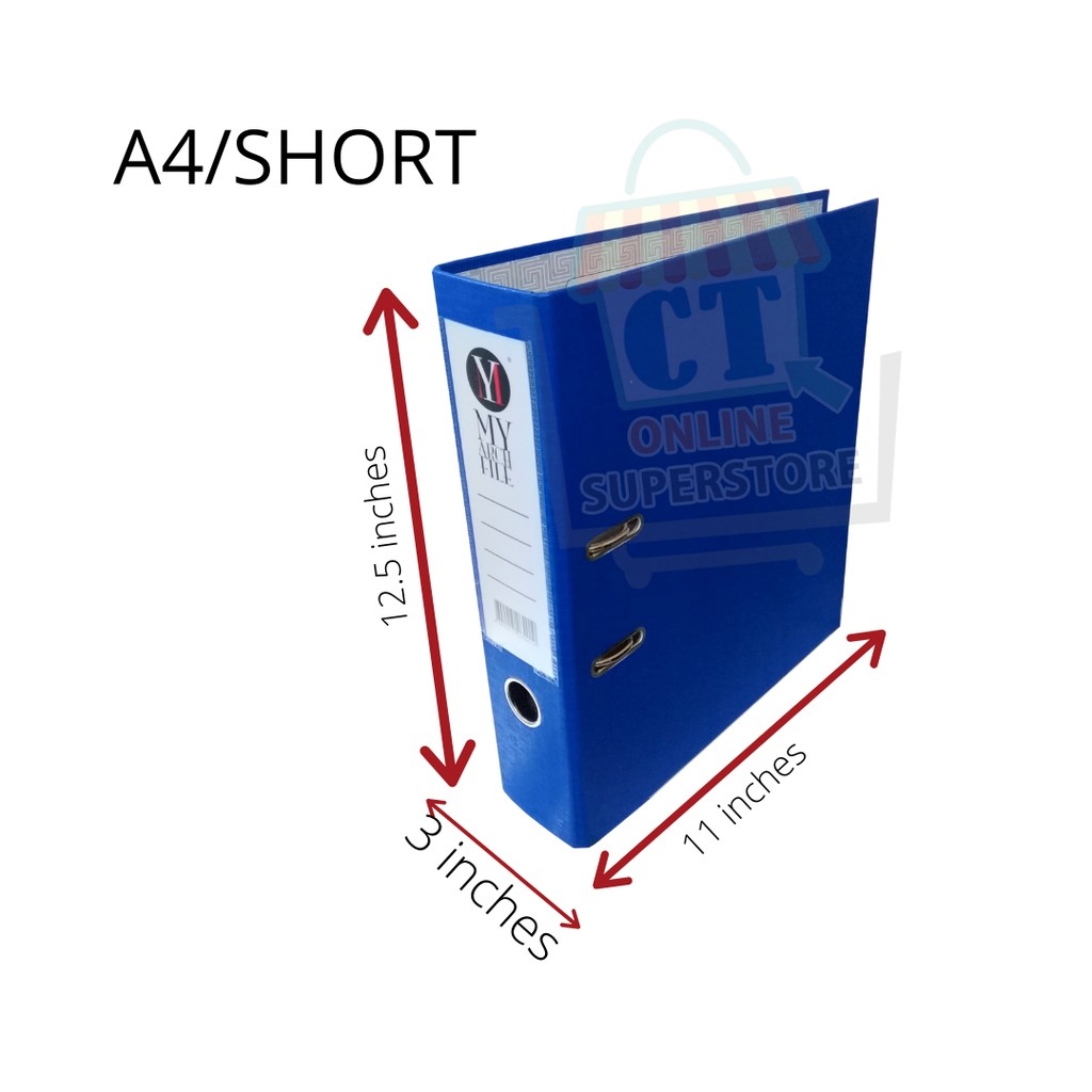 SIDE-CLIP 3 inch Lever Arch File Folder With 2 Ring can fit A4 and ...