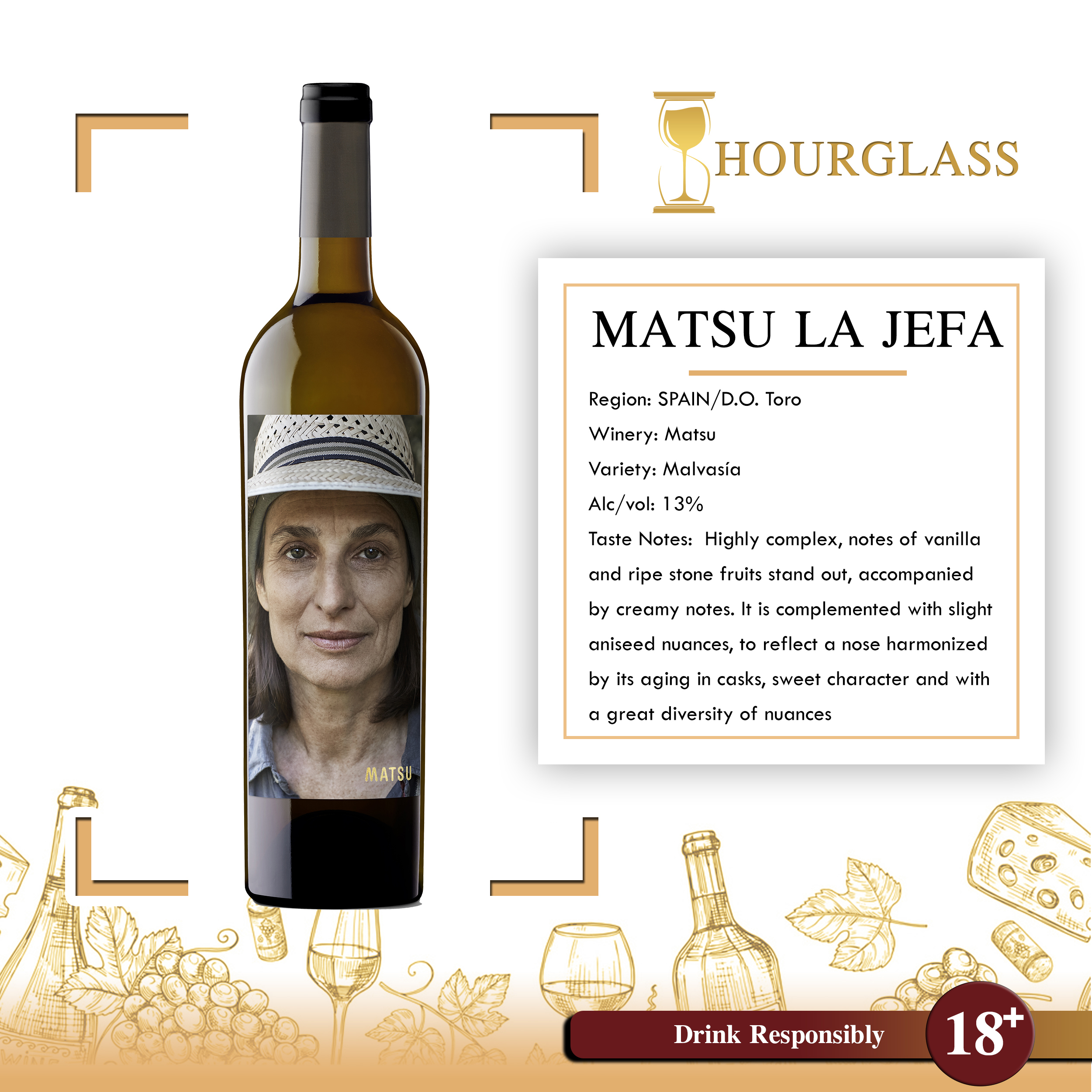 Limited Edition Matsu La Jefa Premium White Wine 750ml | Toro, Spain ...