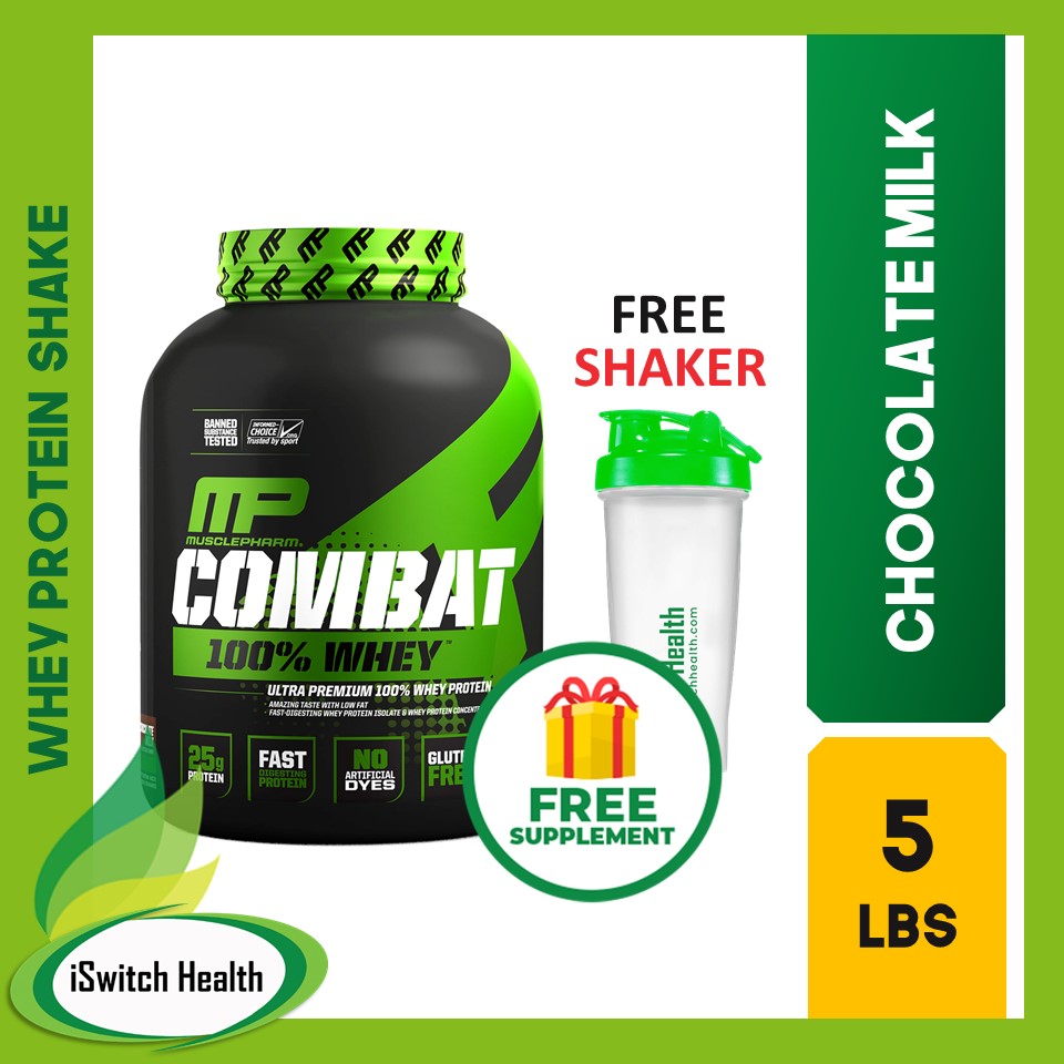 Musclepharm Combat 100% Whey: Fast-Digesting Protein - 5lbs ...