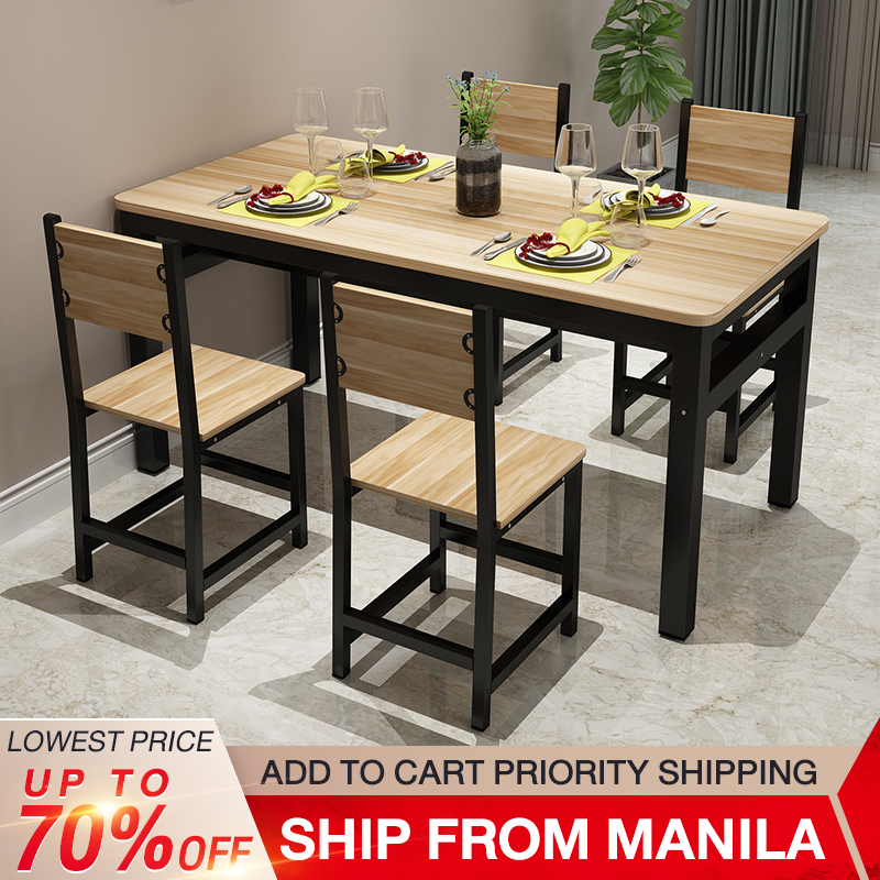 BAIERDI household modern small apartment household simple dining table ...