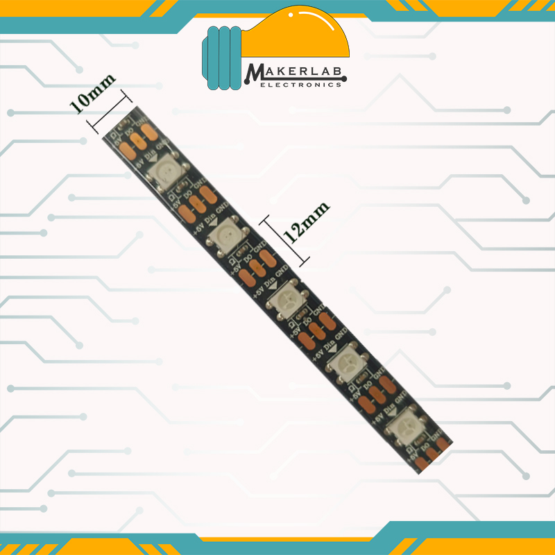 5V SK6812 Programmable RGB LED Strip 60 LEDs/M IP65 IP67 3 wires - 1 ...