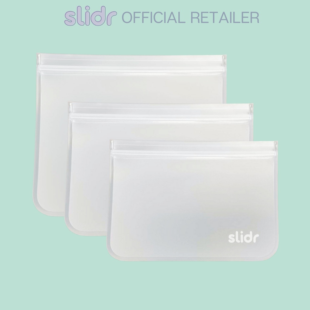 Slidr PH Reusable Flat Storage Bags With Double Lock Seal Sampler (Set ...
