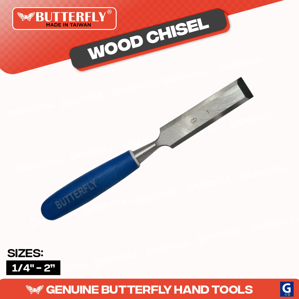 Butterfly Industrial Carving Wood Chisel ( #200 ) (Made in Taiwan) with ...