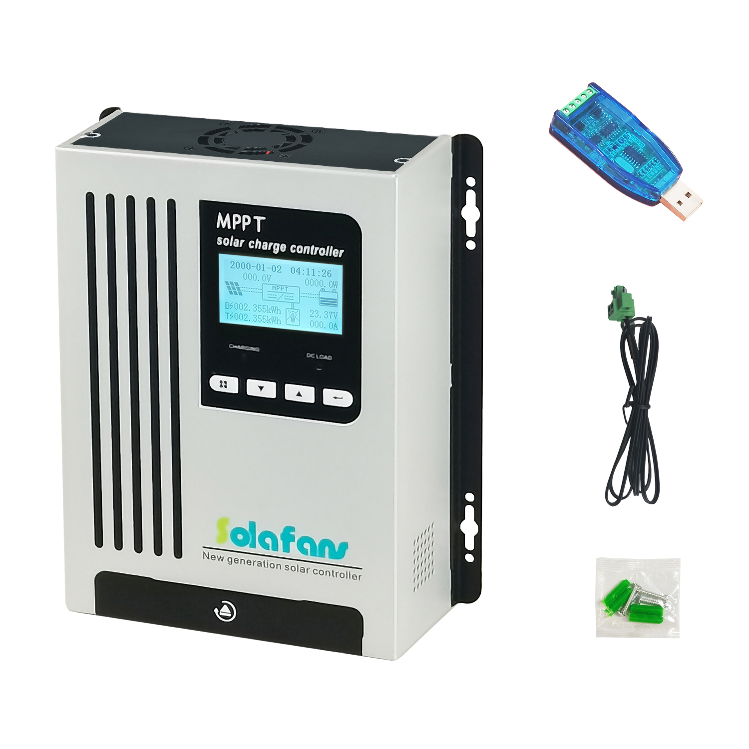SOLAFANS 48V 55A MPPT Lithium battery re-activation solar controller ...