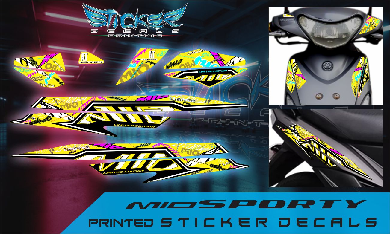 mio Sporty Sticker Decals | Lazada PH