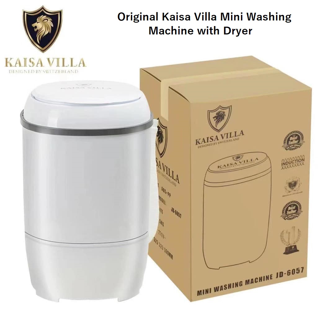 Original Kaisa Villa Mini Washing Machine with Dryer Laundry Basket Premium High Quality ...