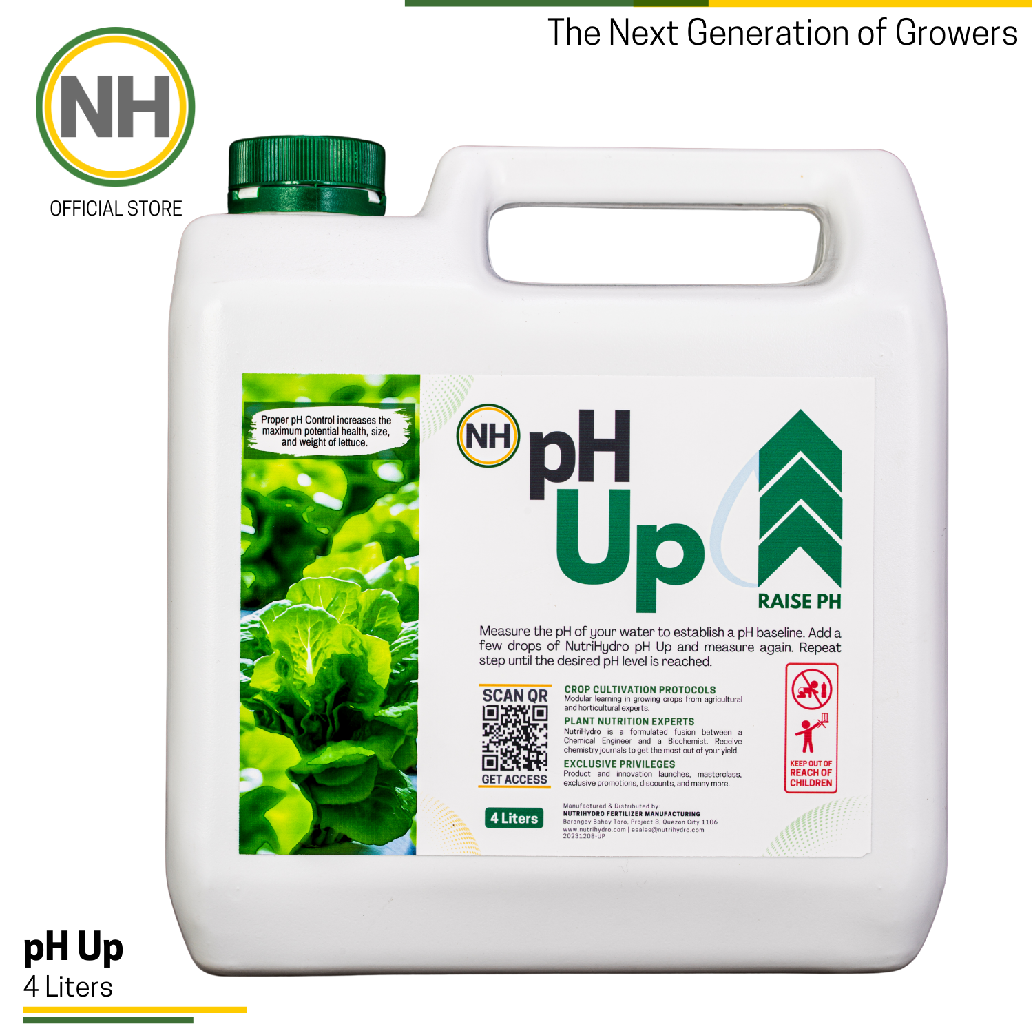 NutriHydro pH Adjuster | pH Up 4Liters | Lazada PH