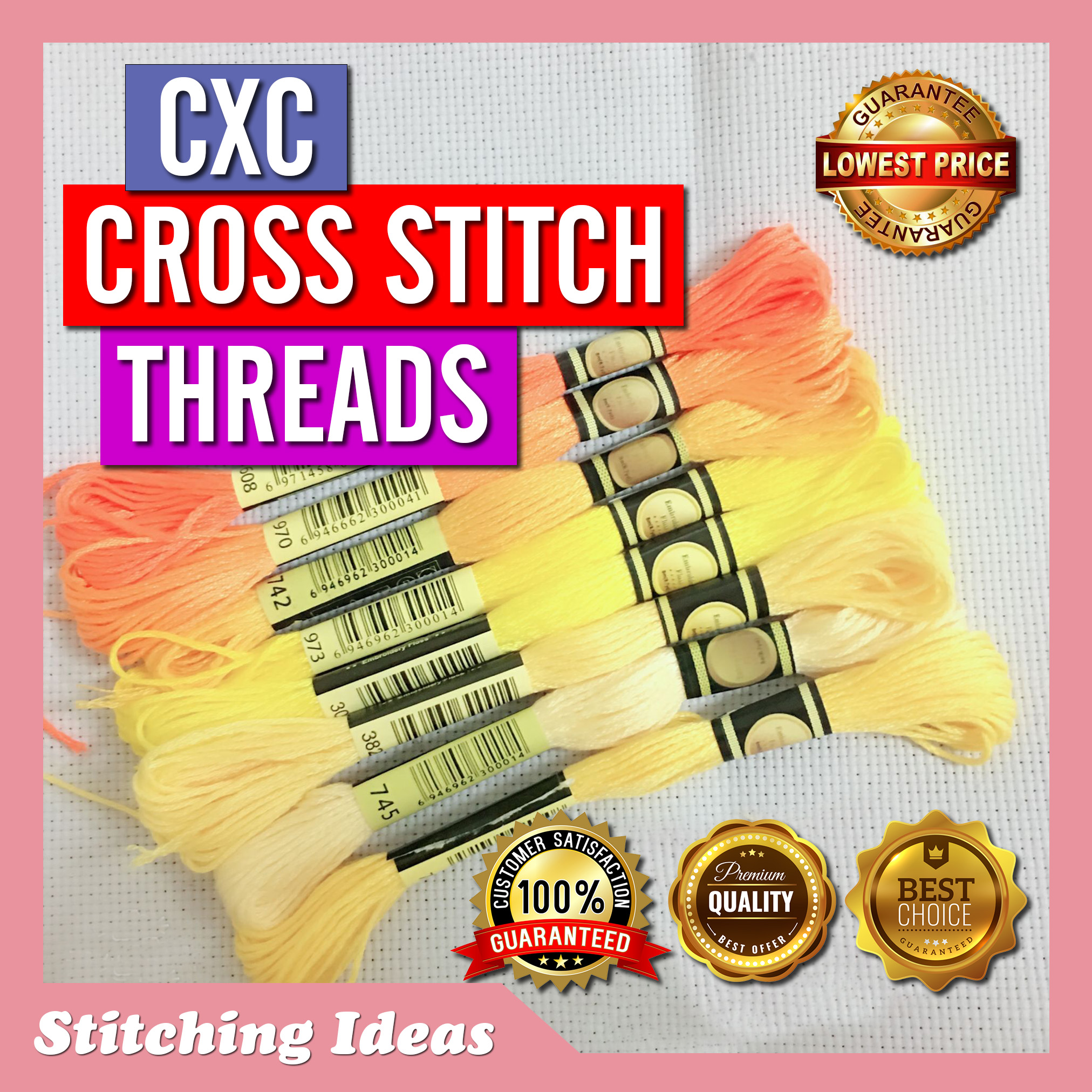 CXC / Rainbow Cross Stitch and Embroidery Threads (DMC SIMILAR COLOR ...
